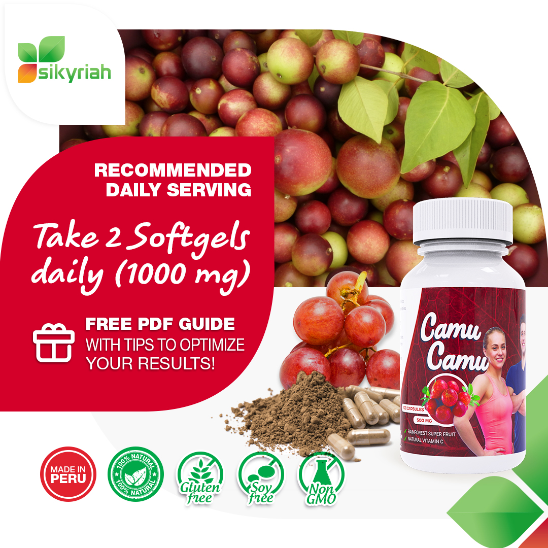 Pure Peruvian Camu Camu Capsules | Sikyriah Peruvian Super Foods
